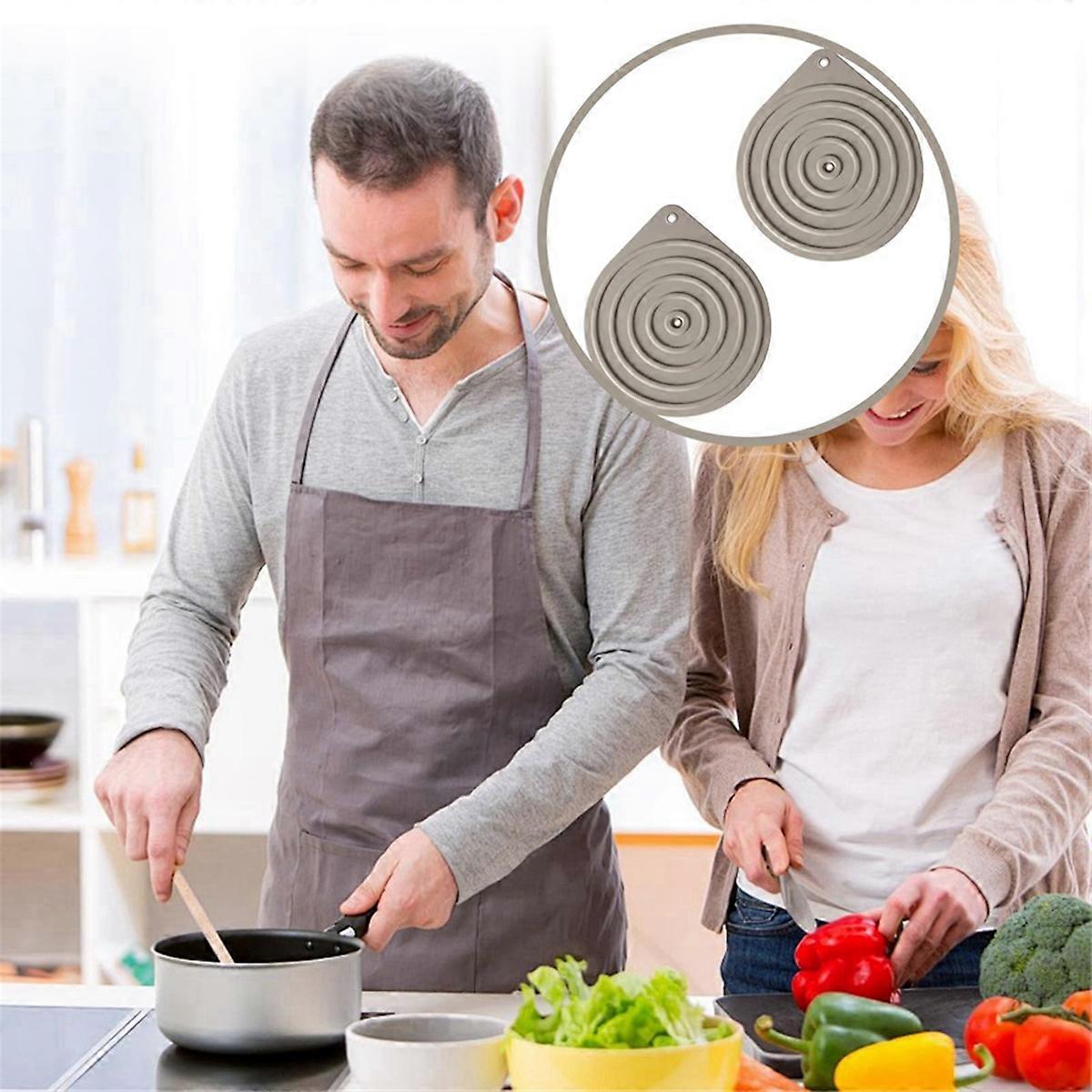 5 Pcs Silicone Microwave Plate Warmers, Non-Slip Food Warming Mats for ...
