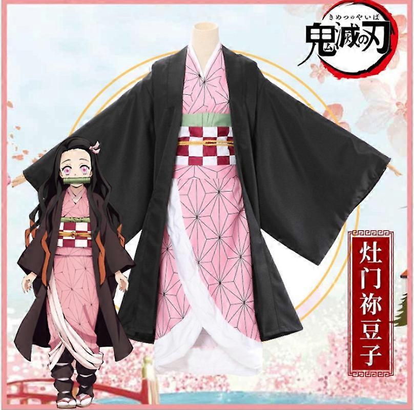 Demon Slayer Kamado Nezuko Cosplay Costume Japanese Anime Carnival ...