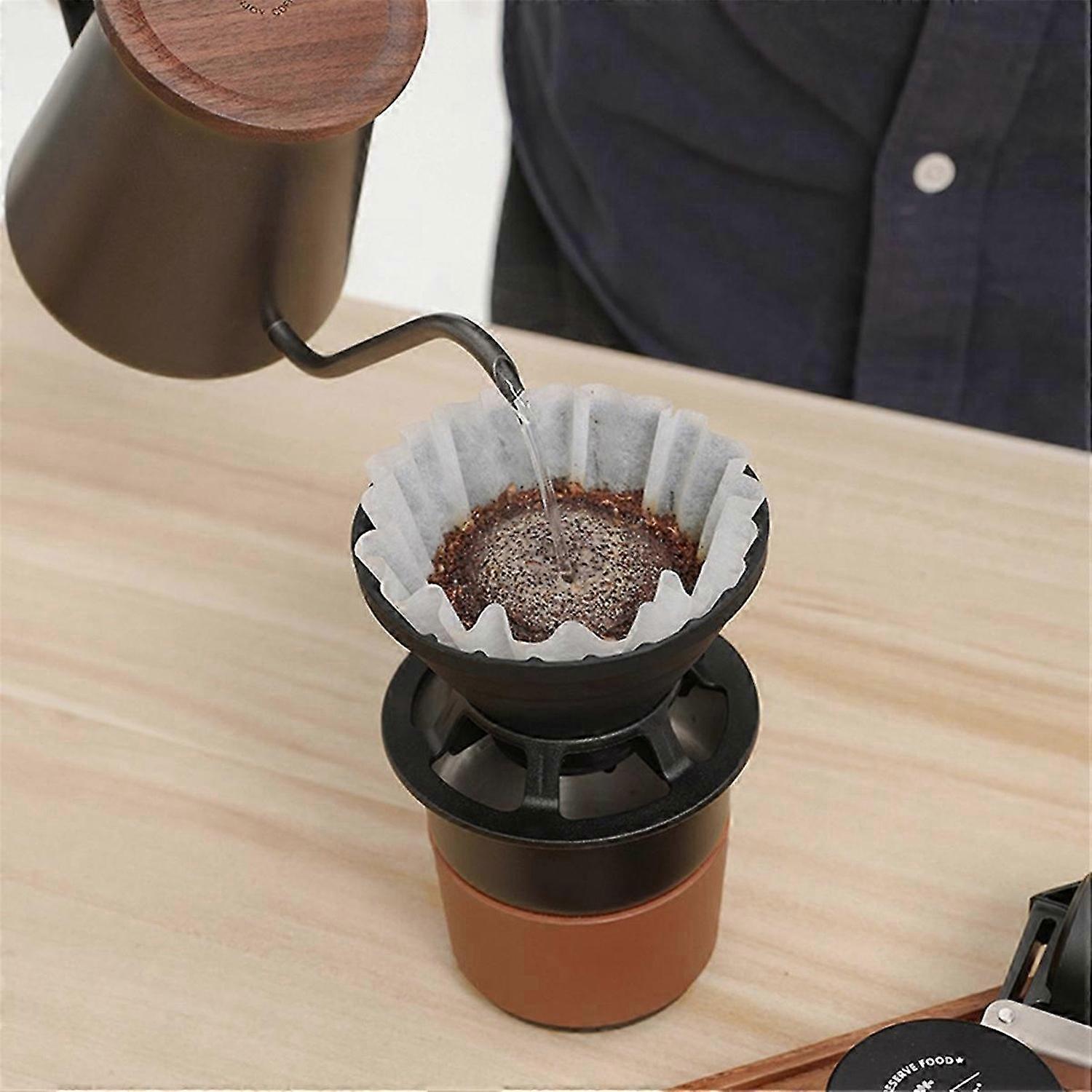 Silicone Foldable Coffee Dripper with Holder Coffee Filter Cup B ...