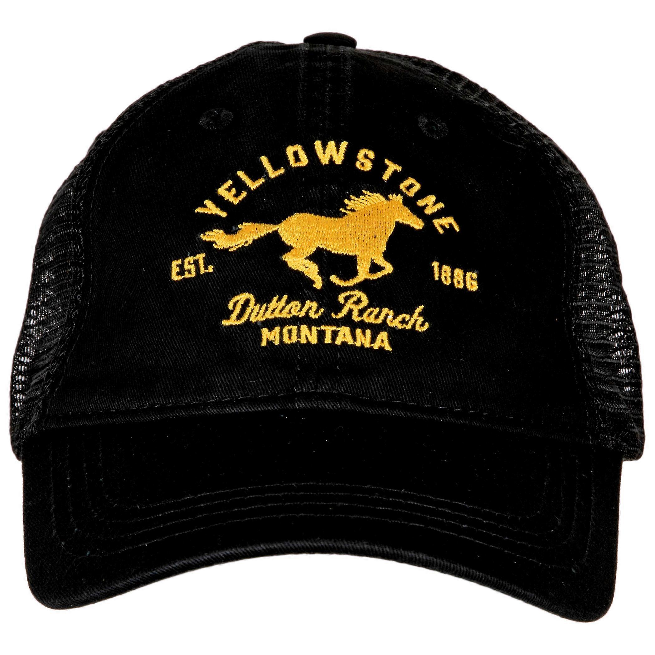 Yellowstone Dutton Ranch Bronco Logo Adjustable Trucker Hat | Fruugo UK