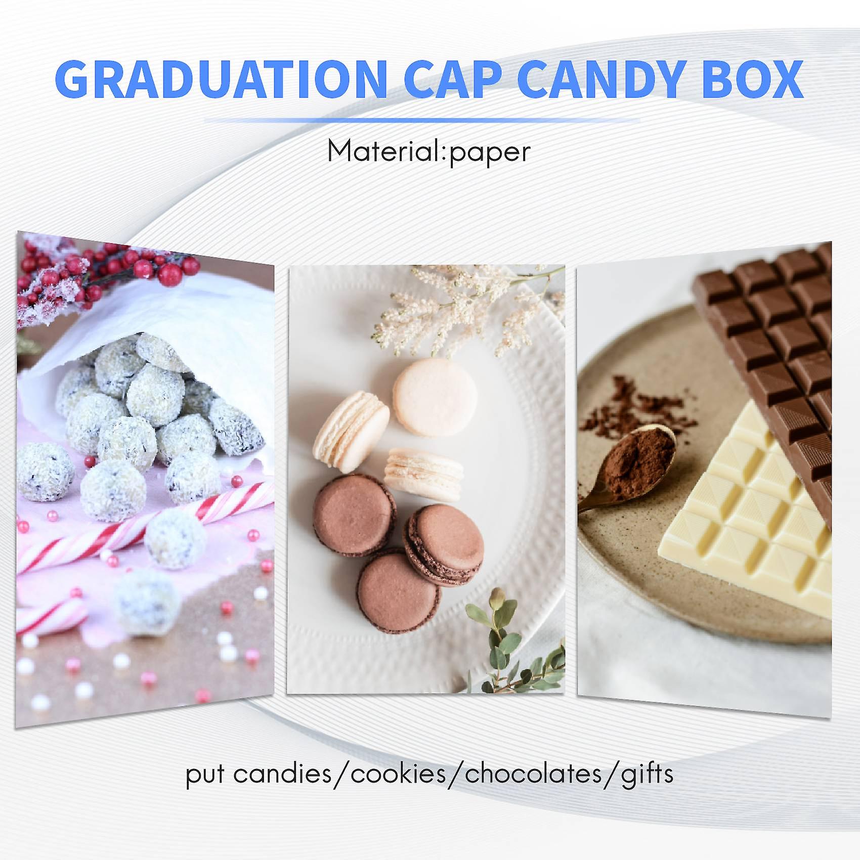 Graduation Decorations 50pcs Graduation Box Diy Grad Cap Box For ...