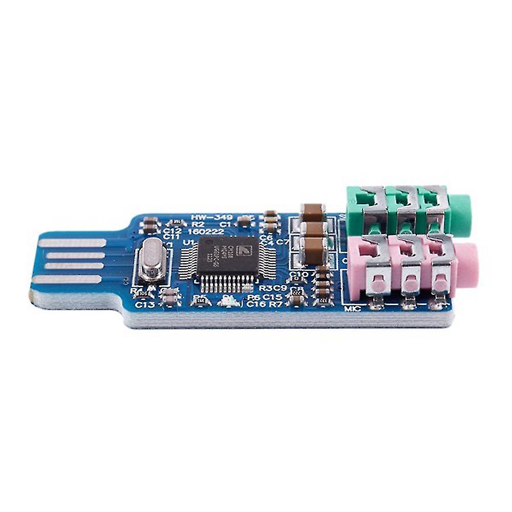 2pcs Free Driver Usb Sound Card Cm108 Usb Sound Card Chip Blue | Fruugo UK