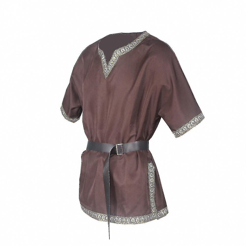 Short Sleeve V-neck Top Cos, Costume, Medieval Costume, Halloween Men ...