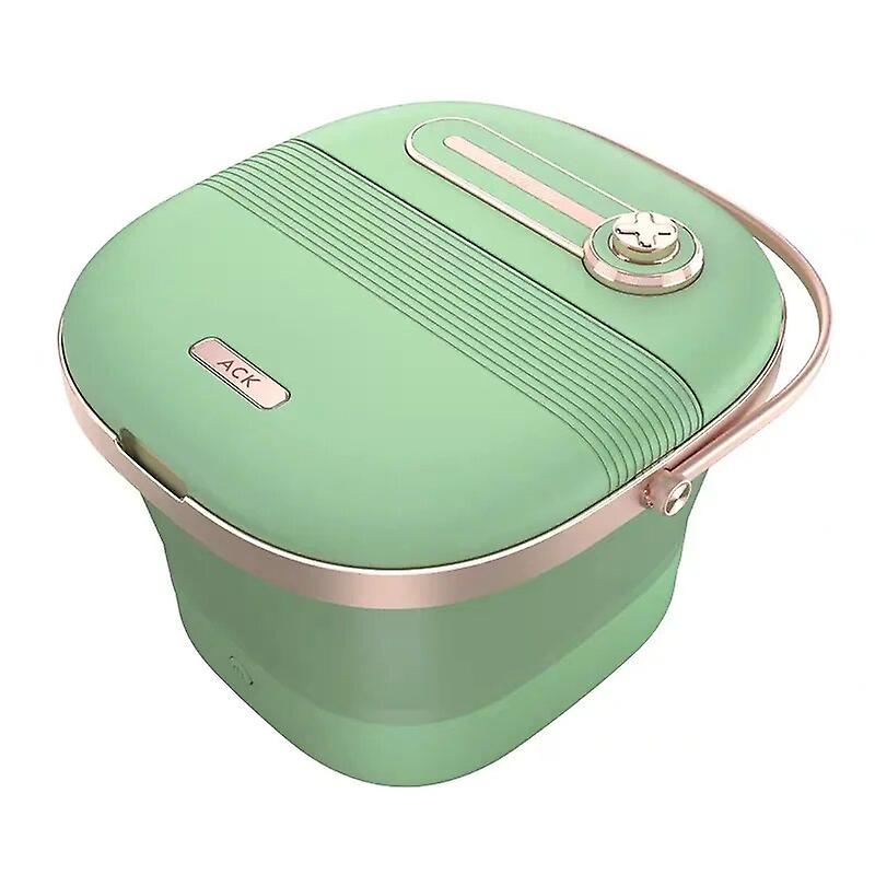 Electric Heating Foldable Bubble Foot Bath Barrels Retro Green ...