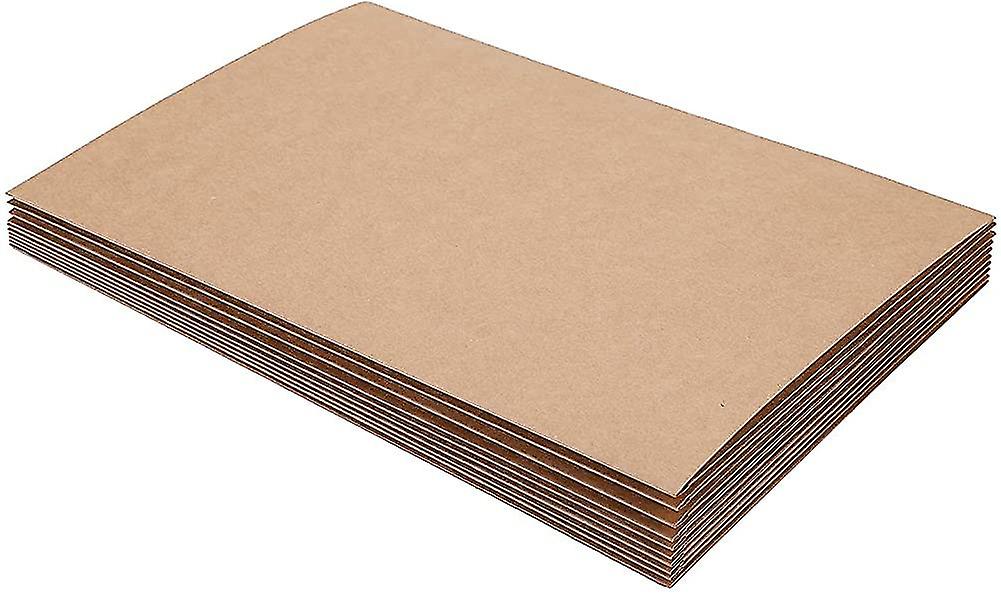 10 Pack Cardboard Folder With Flap A4 Kraft Paper Liners Insert File ...