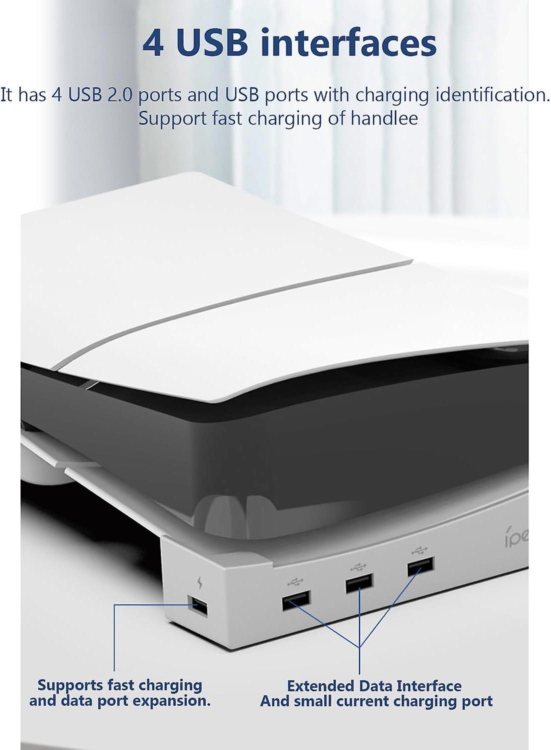 PS5 Slim Horizontal Stand, PS5 Slim Stand Horizontal Legs Under The ...