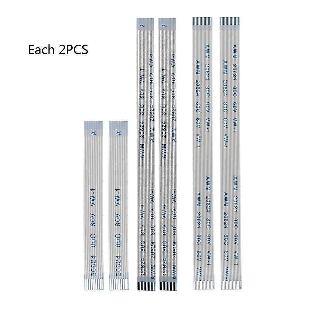 6pcs Flex Ribbon Cable For Ps4 10 Pin 12 Pin 14 Pin Charging Board Flex ...