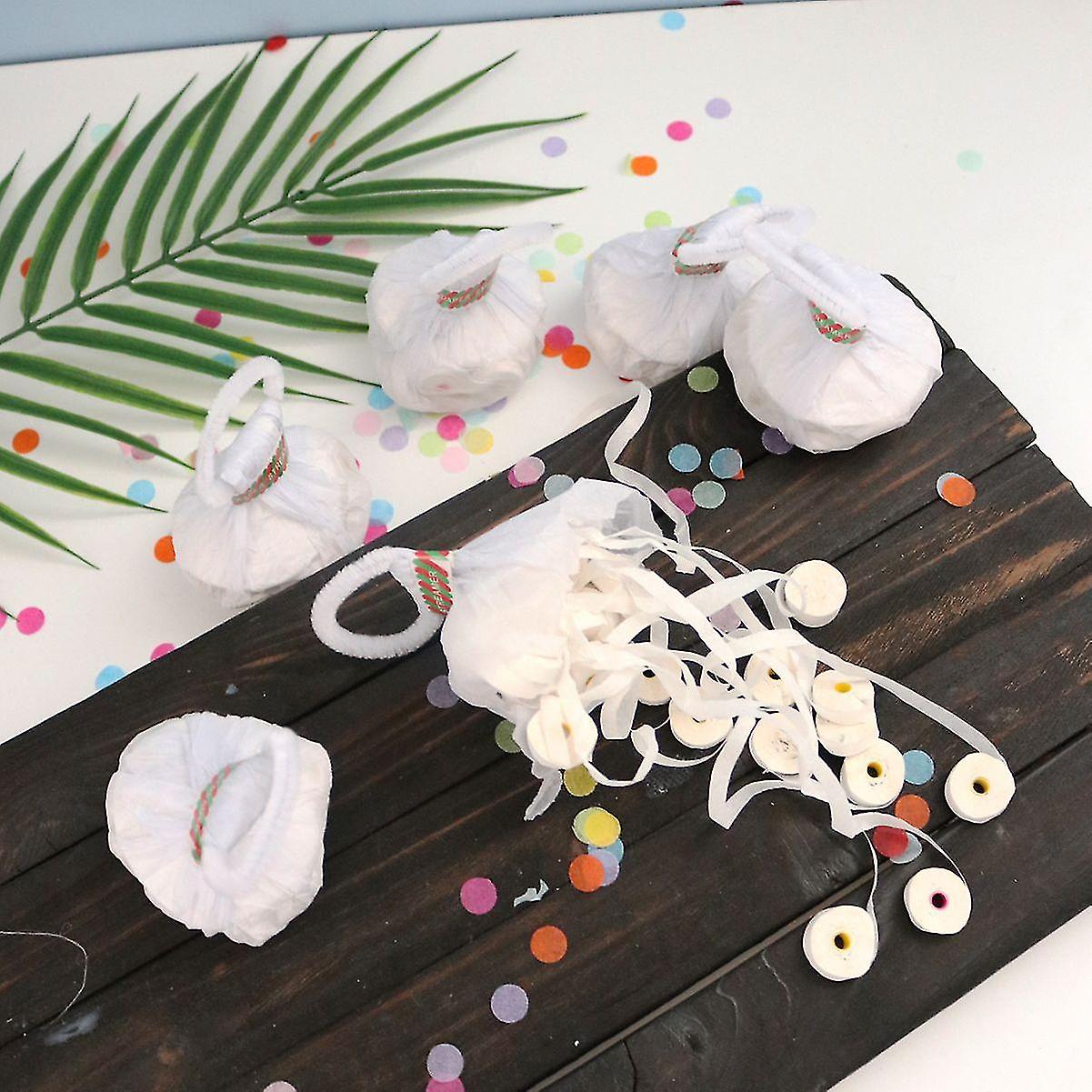 10 Pack No Mess Streamer Poppers Pop Out Streamers Hand Throw Wedding ...