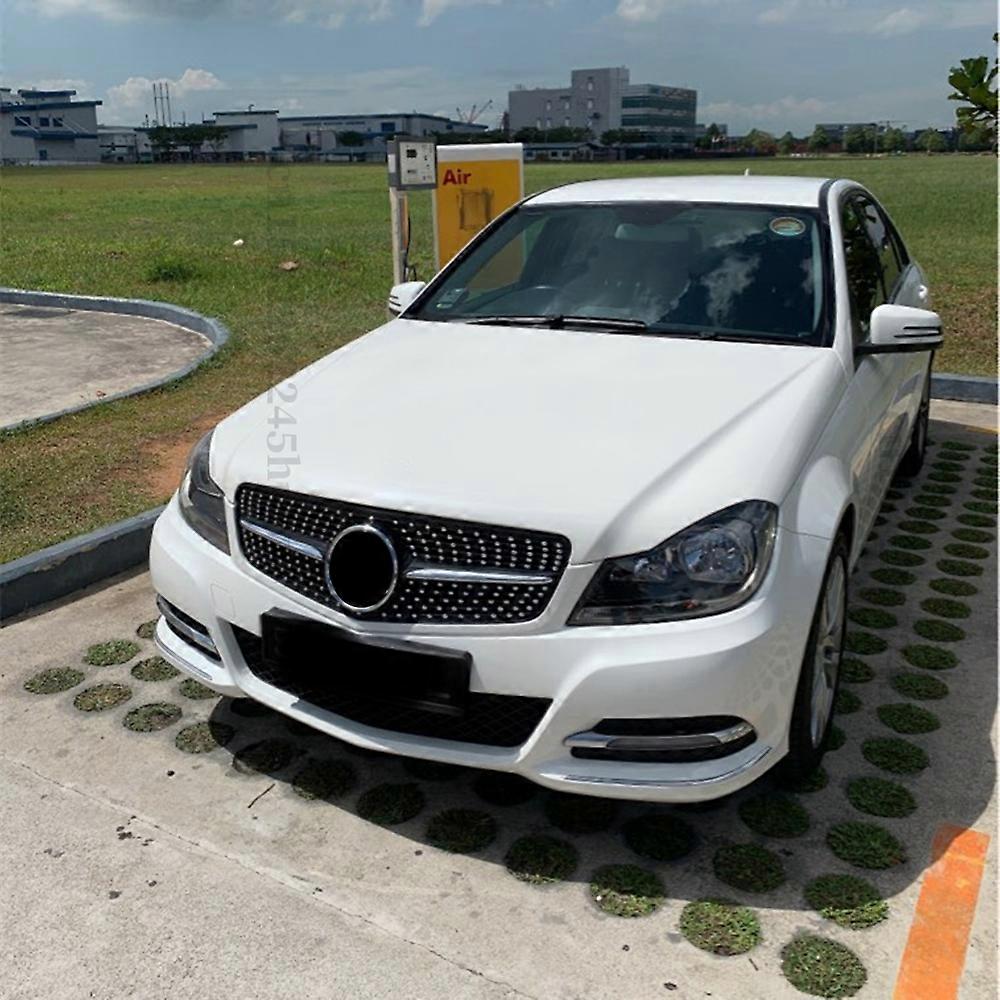 For Mercedes W204 Grille Benz C C204 S204 2007-2014 C180 C200 C250 C300 C350 Diamond GT Style ...