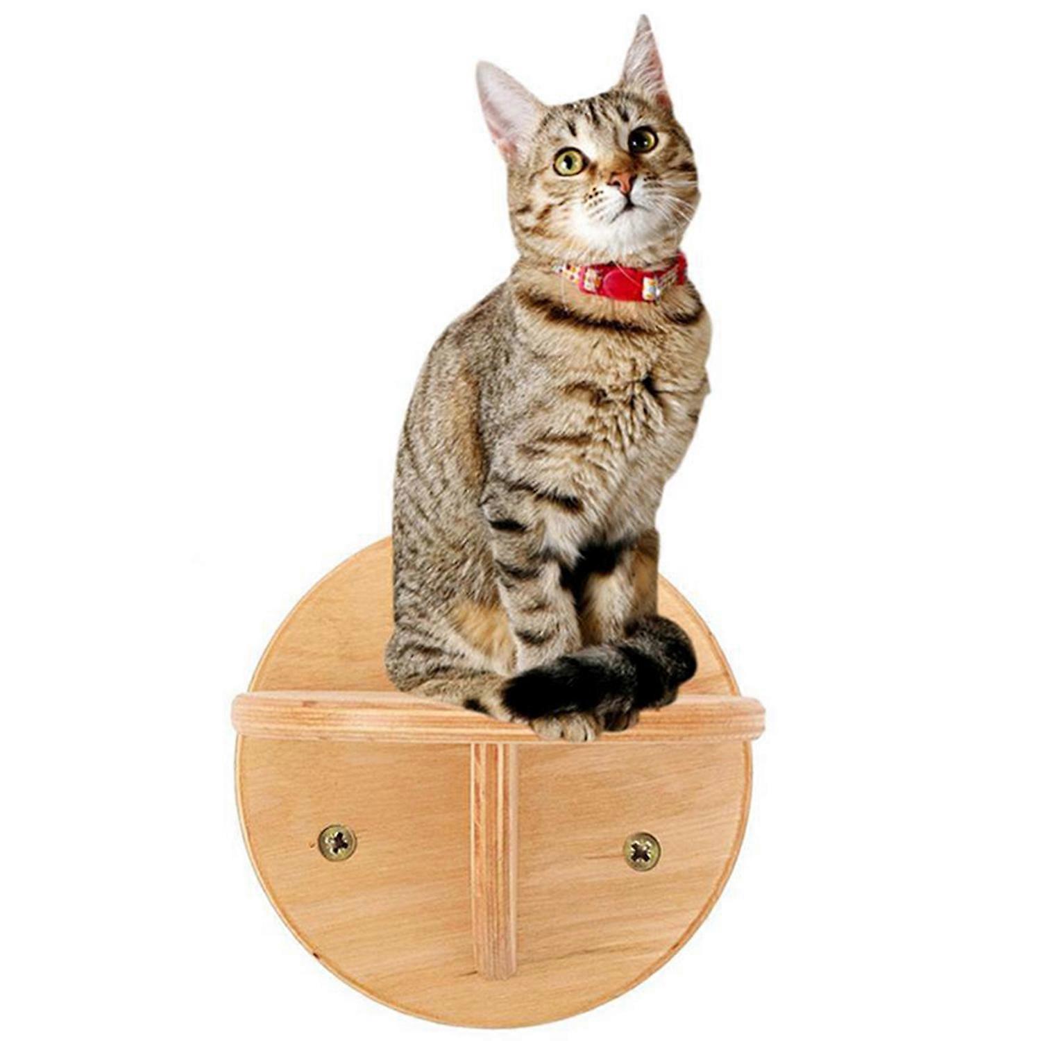 Wall Mounted Cat Shelf Wooden Pet Cat Perch Step Bed Wall Mounted Cat ...