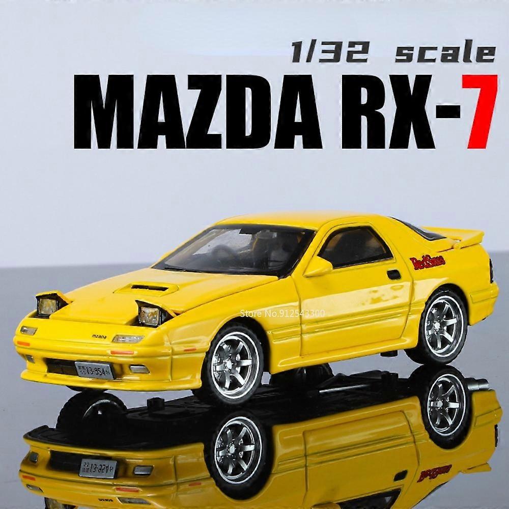 1/32 Initial D Mazda RX7 Alloy Diecast Toy Car Models with Sound Light ...