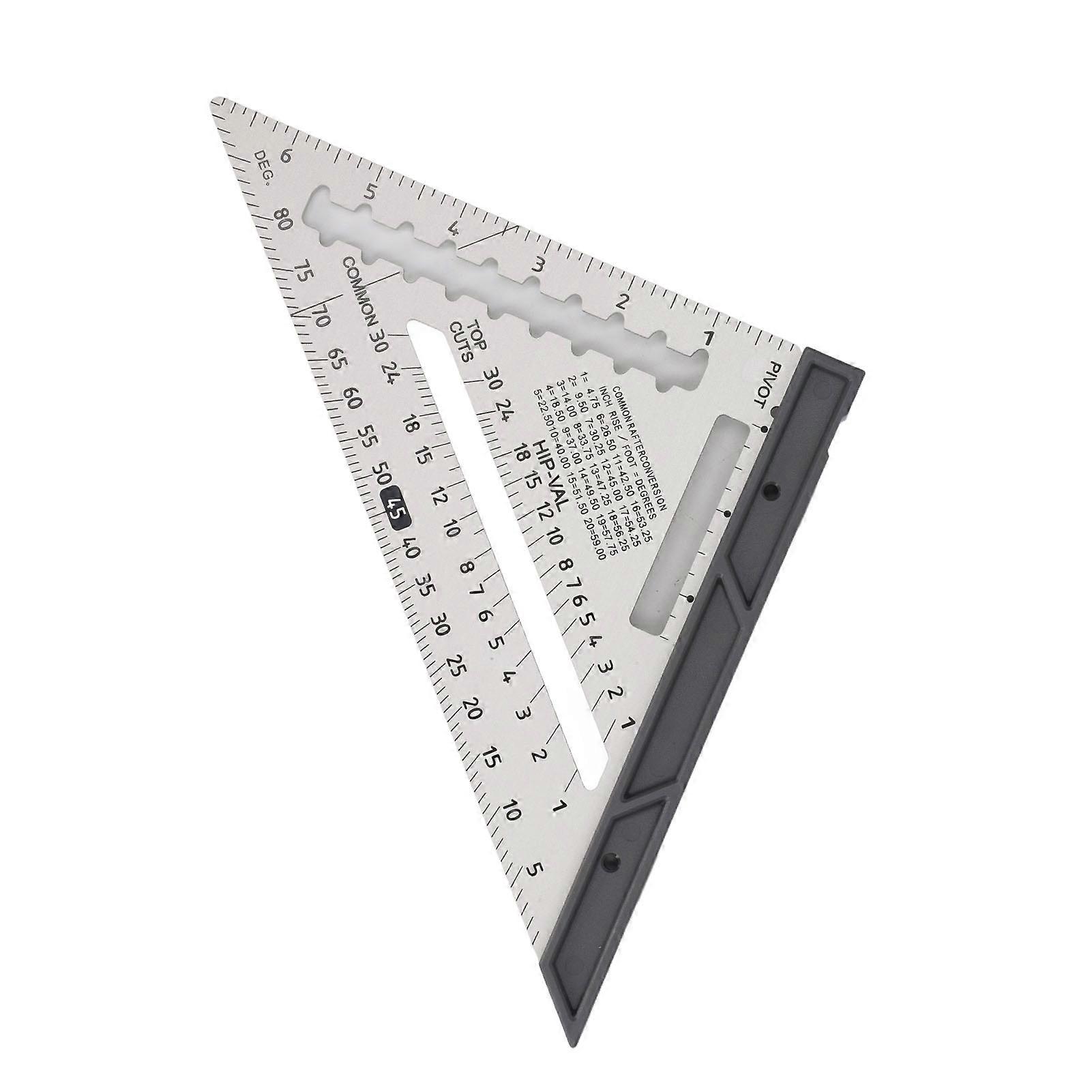 7 Inch Rafter Square with Level High Accuracy Aluminum Alloy Detachable ...