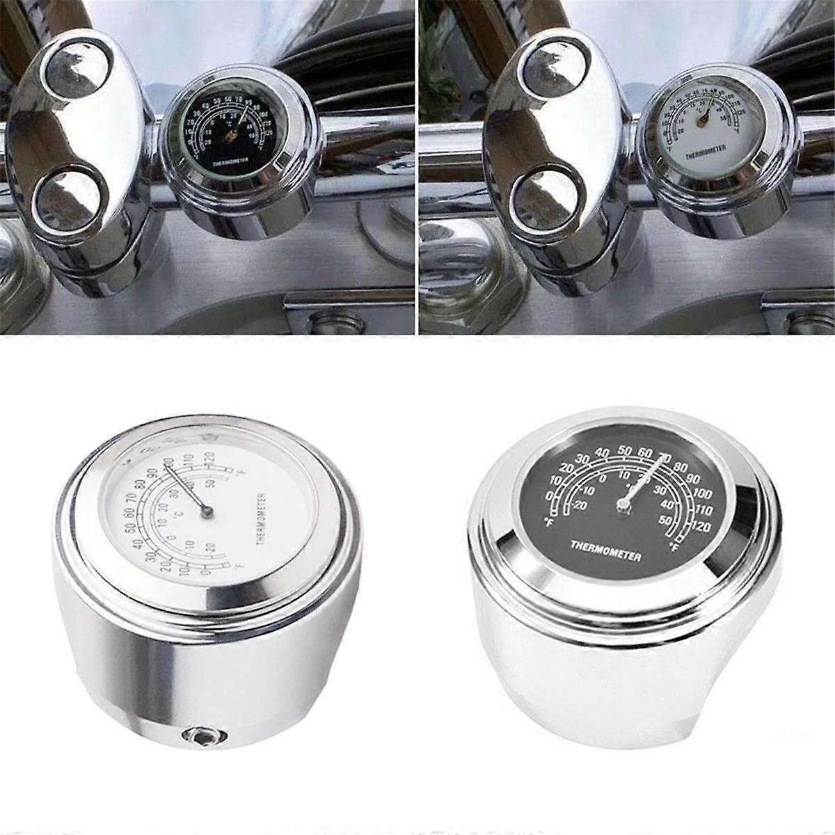 22-25mm Motorcycle Watch Thermometer Temp Gauge Waterproof Moto Styling ...