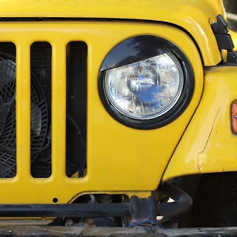 Angry Eyes Headlight Bezels Cover Trim For Wrangler Tj 1997-2006 Head ...