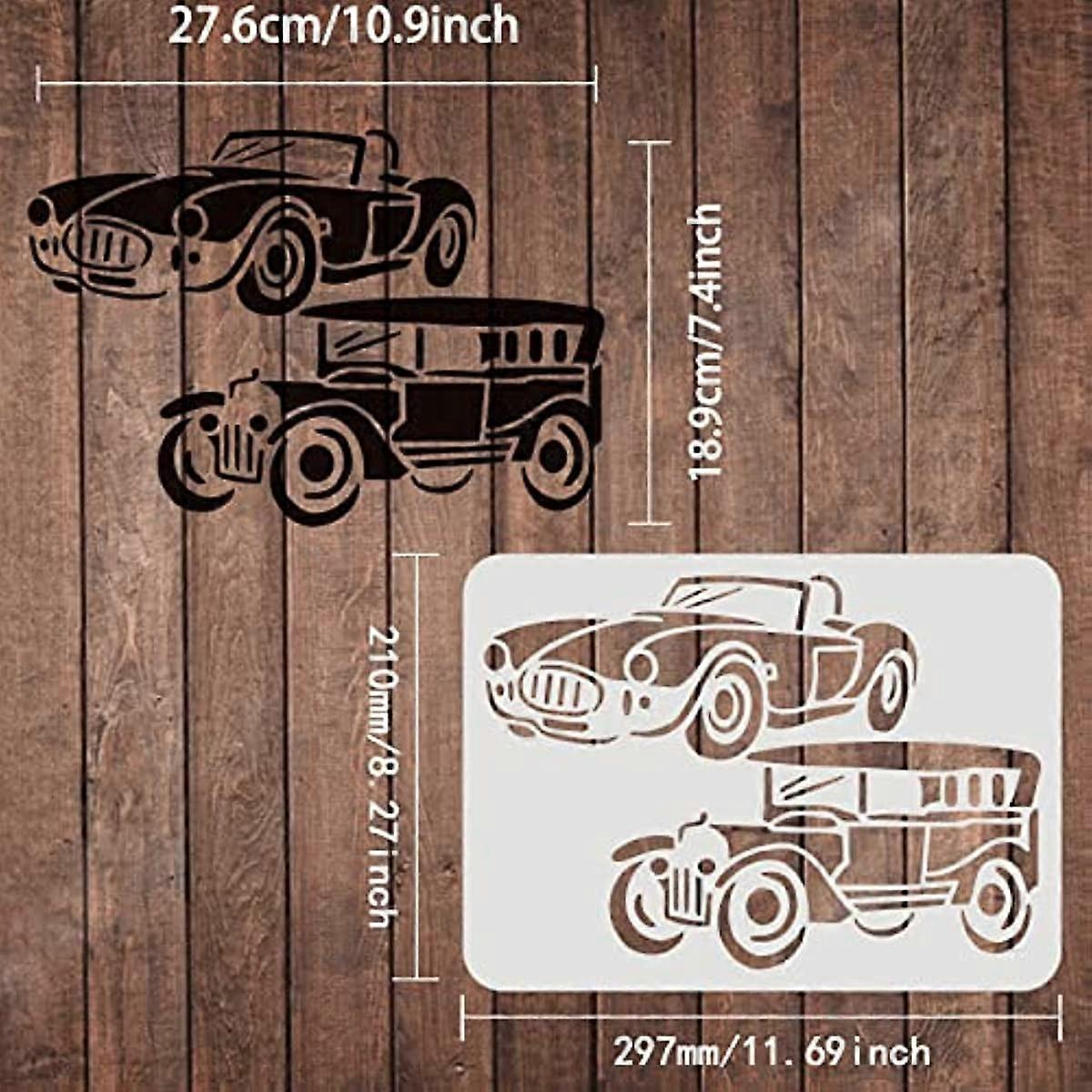 Car Stencil 11.7x8.3inch Sport Car Stencil Reusable Roadster Painting ...