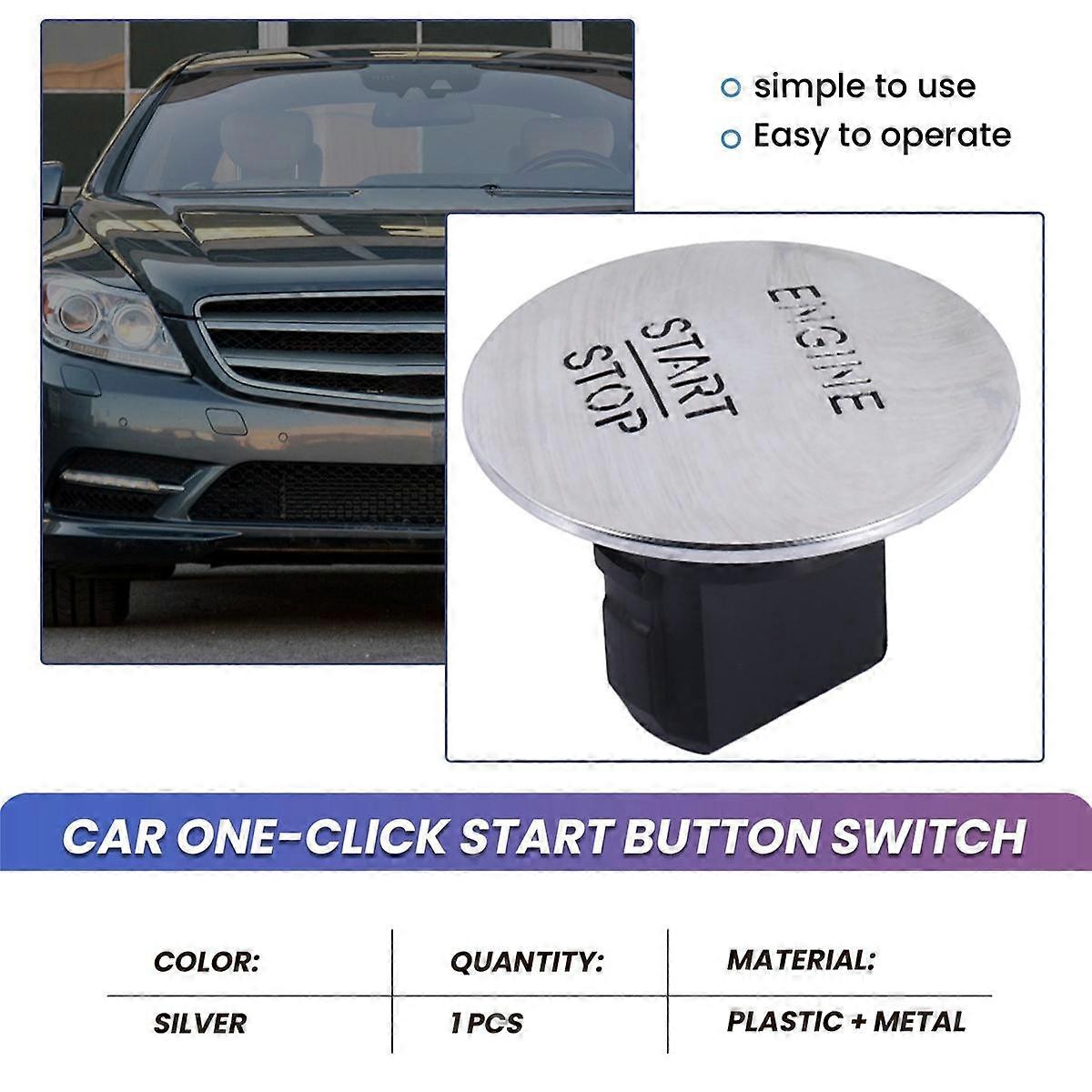 For - Push To Start Button Keyless Go Engine Start Stop Push Button ...