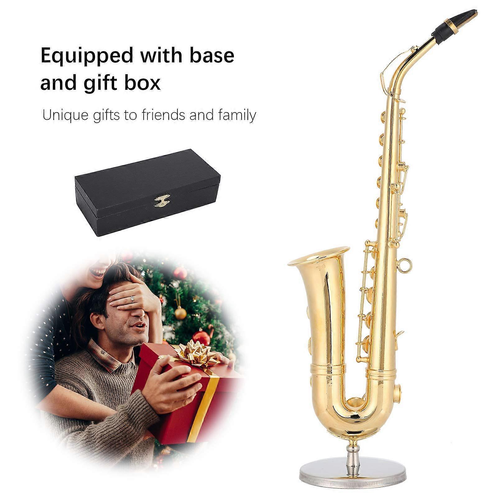 Mini Saxophone Model Miniature Model, Saxophone Ornaments Miniature Decoration, Musical ...