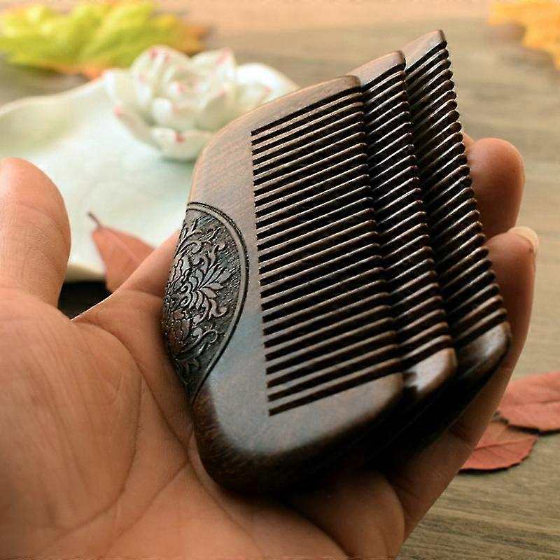 Pocket Comb Sandalwood Green Natural Super Narrow Dent Wood Combs ...