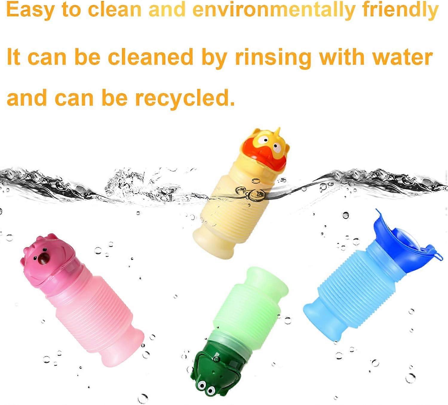 Shrinkable Urinal, 750ml Male Female Portable Mobile Toilet Potty Pee ...