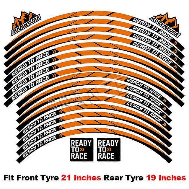 Reflective Motorcycle Accessories Wheel Vehicle Decals Hub Decals Rim ...