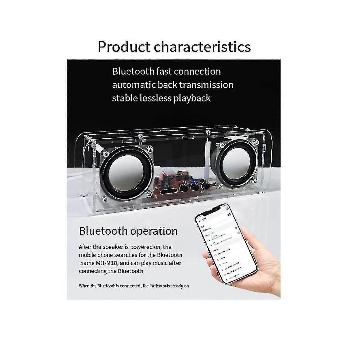 Diy Bluetooth Speaker Kit Electronics Diy Soldering Project Practice ...