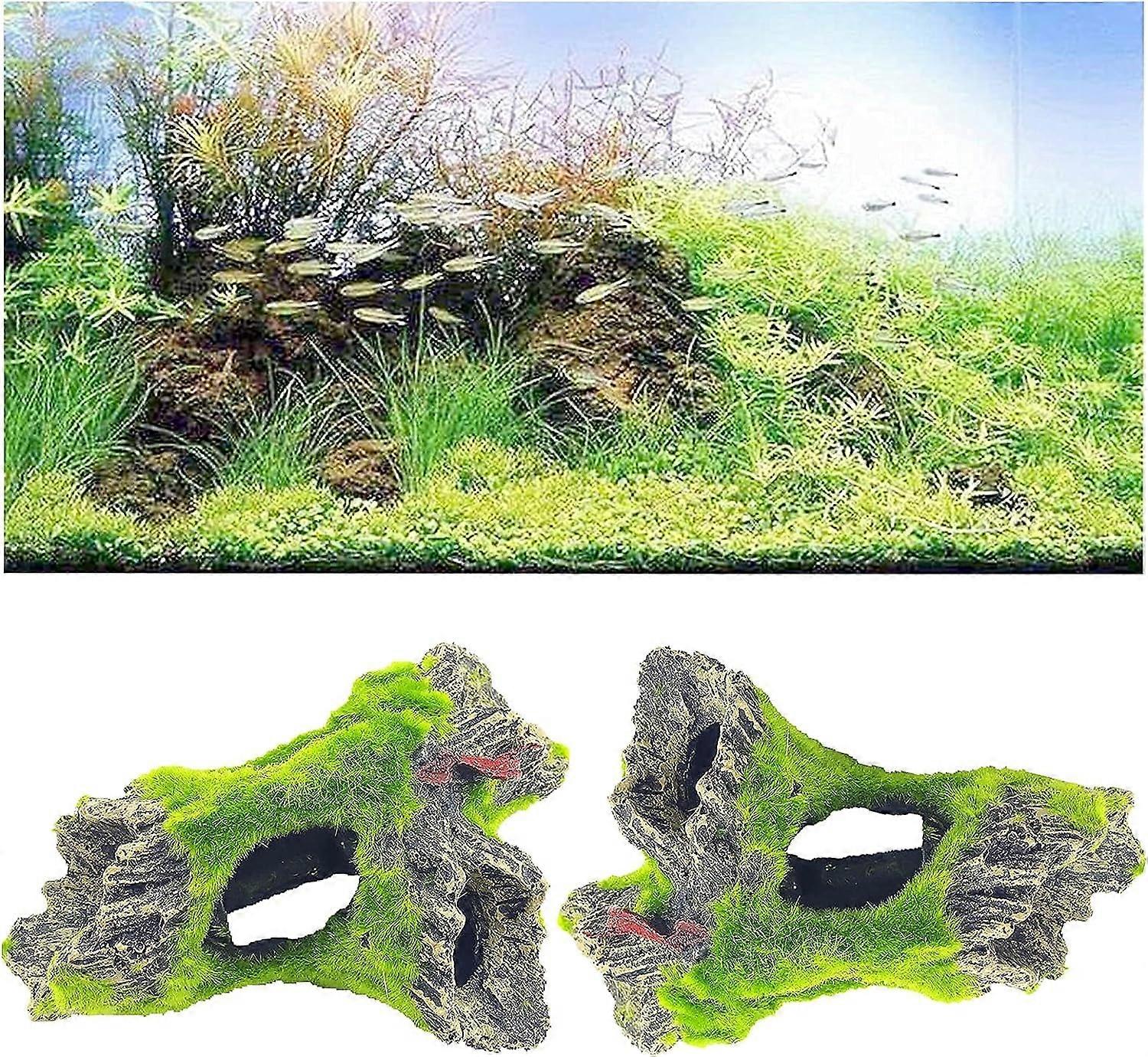 aquarium tree trunk decoration, resin hollow tree trunk decoration cave ...