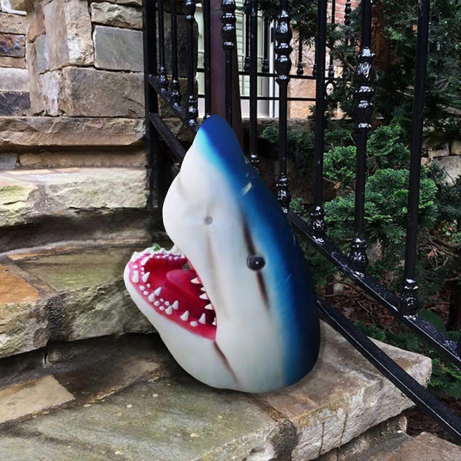 New Arrive Great White Shark Head Sculpture Shark Week Decorations and ...
