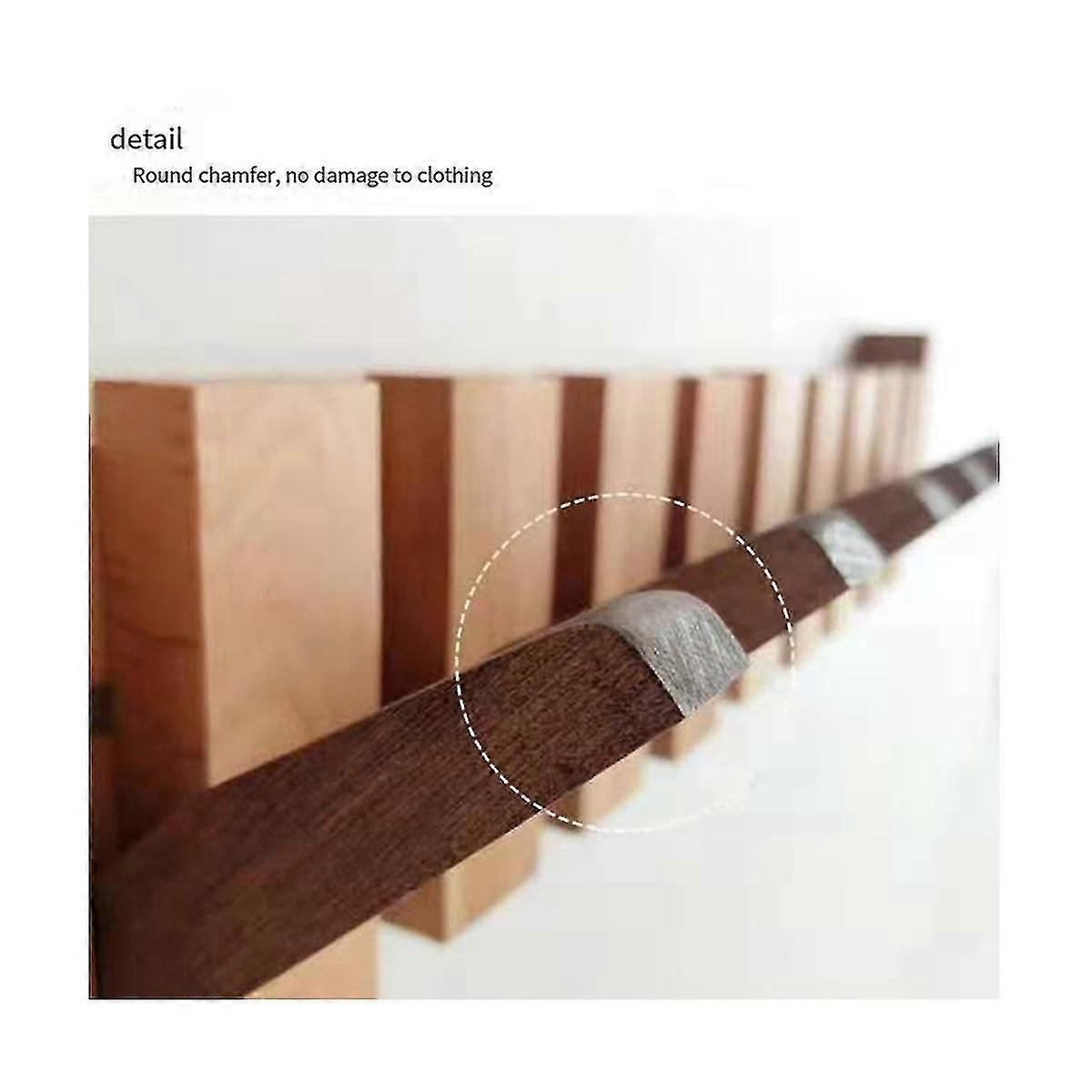 Walnut Coat Rack Wall-mounted Hook Hidden Decoration Hook Hanger ...
