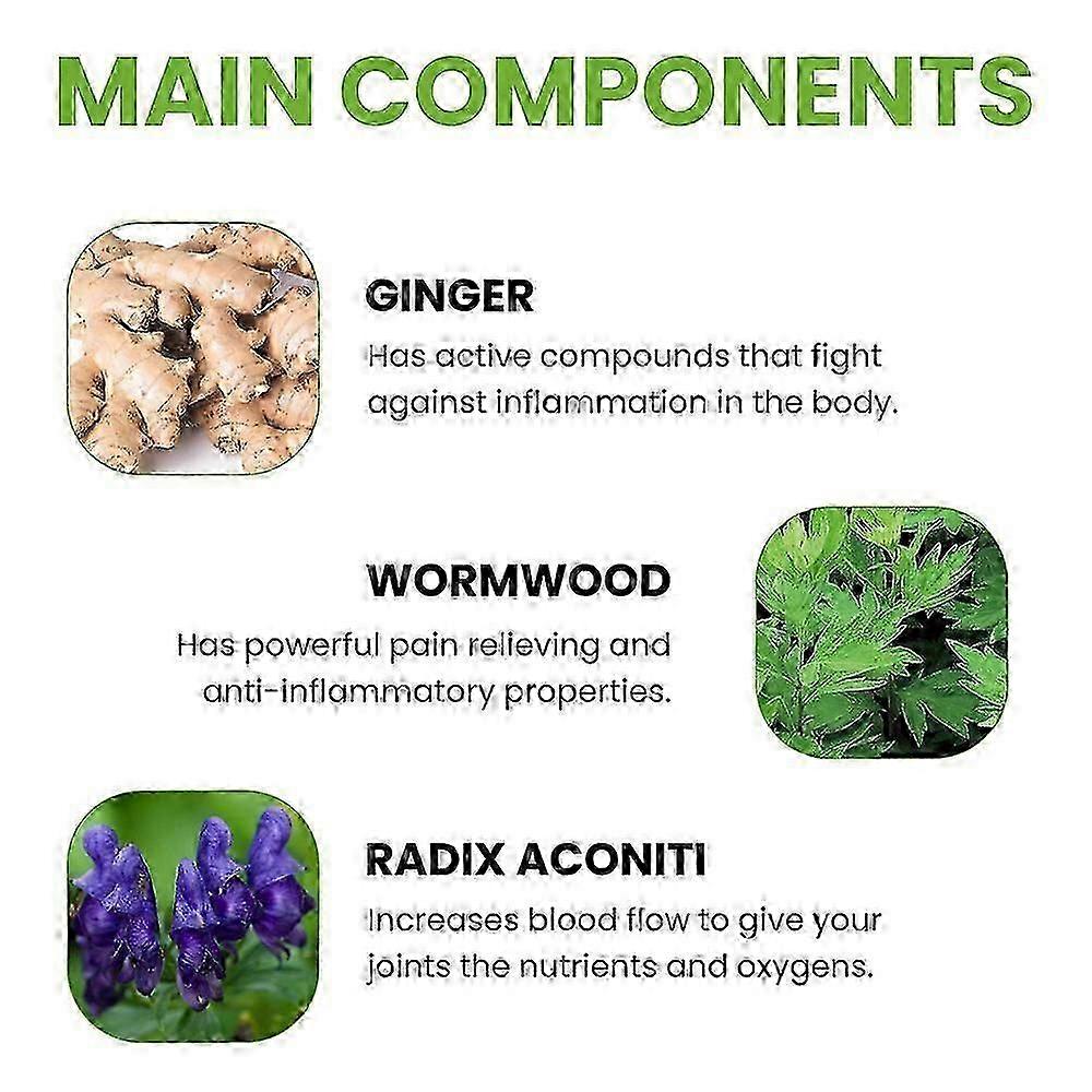 50pcs EELHOE Wormwood Pain Relief Patch Relieves Joint Lumbar Spine ...