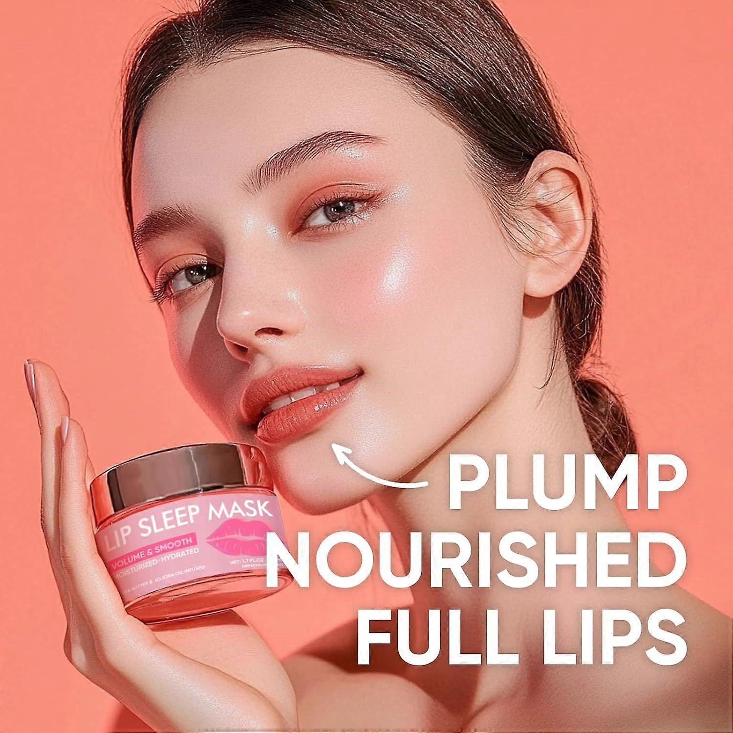 Lip Mask, Lip Collagen, Night Lip Sleeping Mask, Lip Balm with ...
