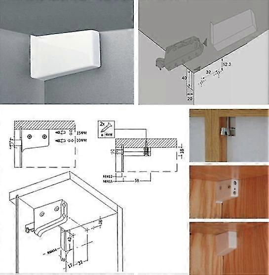 Kitchen Rail Support Cabinet Hanger 2 Pieces - Galvanized Steel Kitchen ...