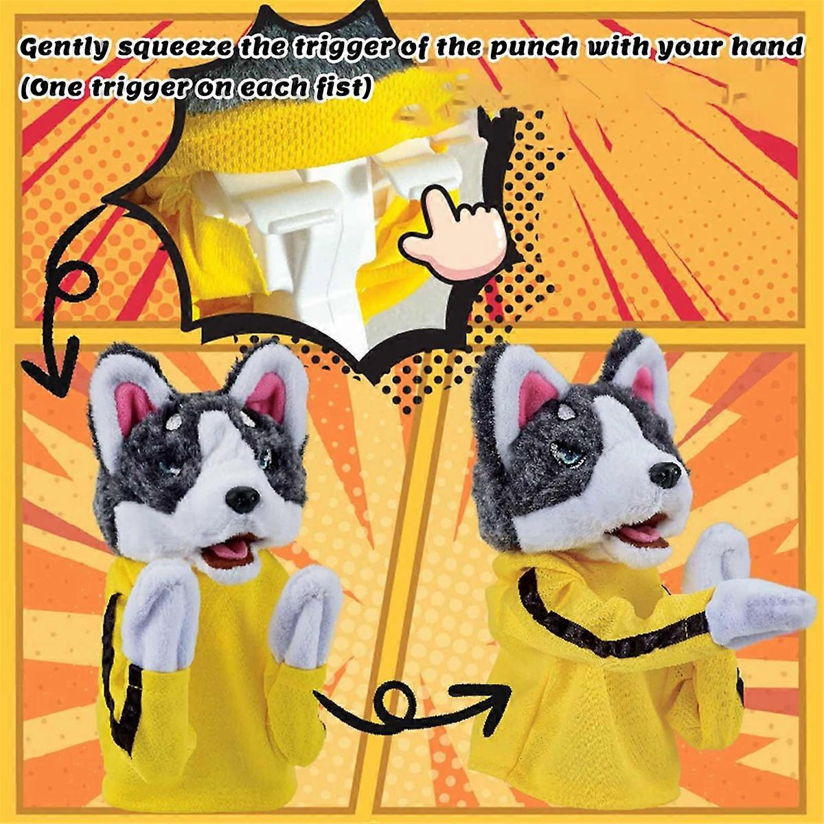 New Dog Boxing Hand Puppet Toy - Feeling Family Hand Puppets,Toddler ...