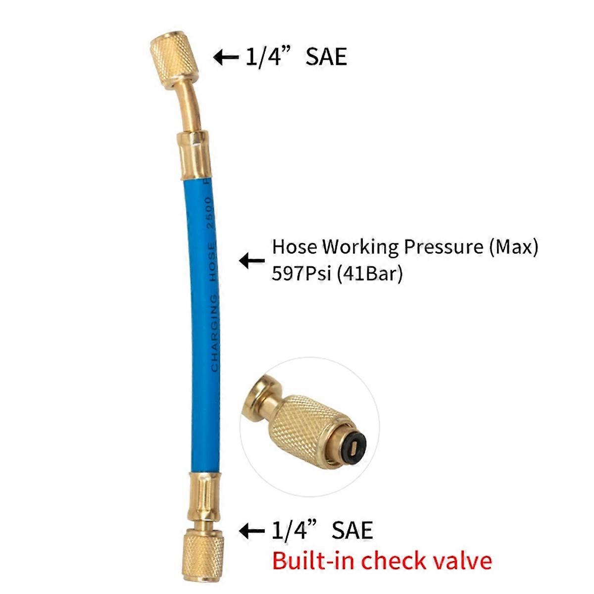 A/C Oil/Dye Injector 1Oz With R134a Low Side Quick Coupler Adapter ...