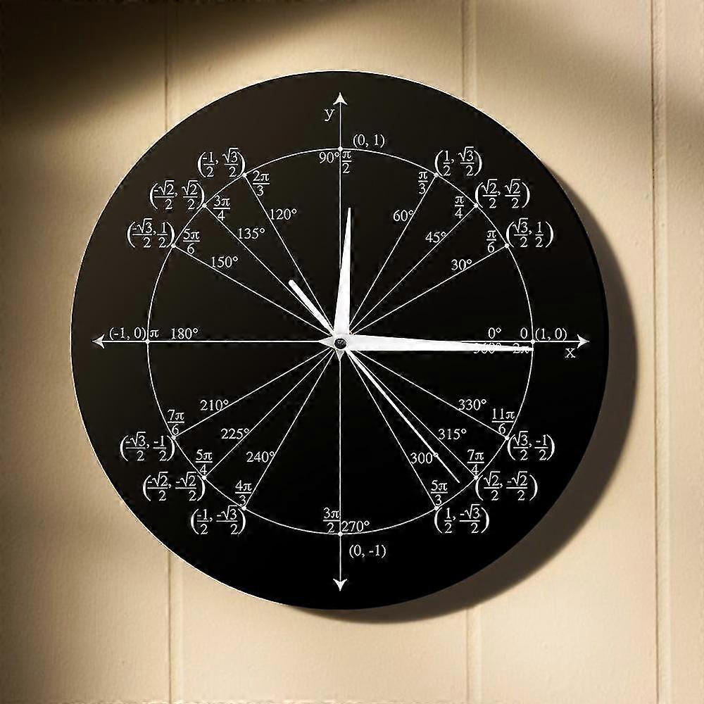 Unit Circle Math Teacher Gift Wall Clock Trigonometry Pre Calculus ...