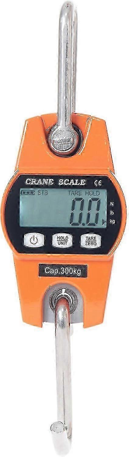 Electronic Scale 300kg Hanging Hook Scale LCD Dynamometer Industrial Hook Scale Weight Scale ...