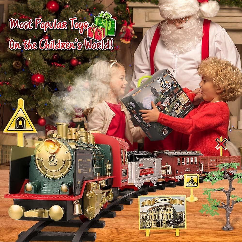 Remote Control Steam Train Toy with Steam, Light, Sound, Locomotive ...