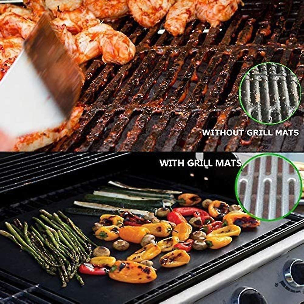 Bbq Grill Mat, 100% Reusable Non-stick, 40 * 33cm, 5 Pack | Fruugo UK