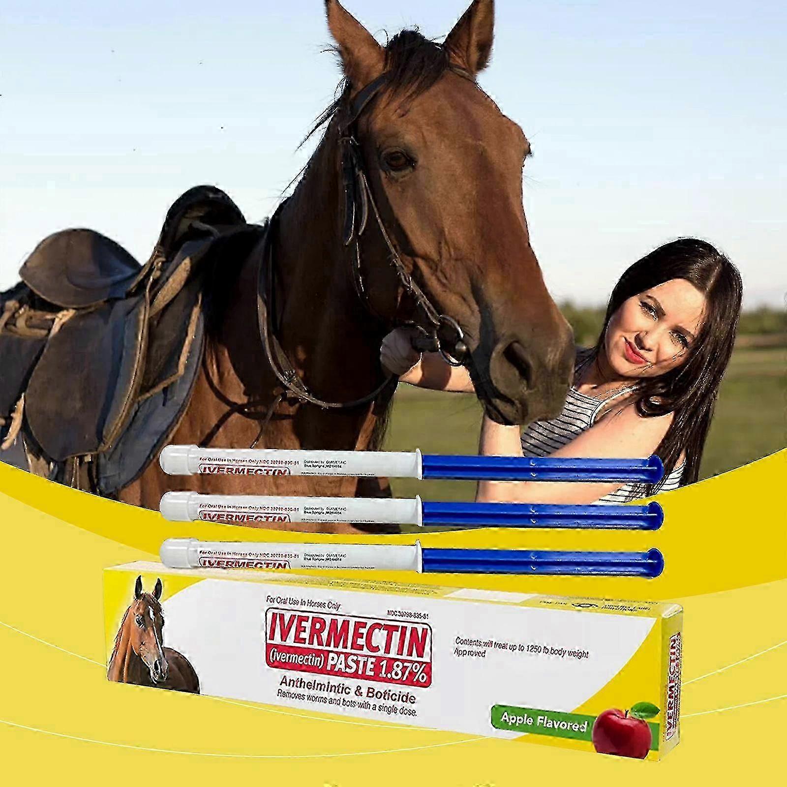 Apple Flavored Horse Cream: Mild Formula, Deworming & Balance, Non ...
