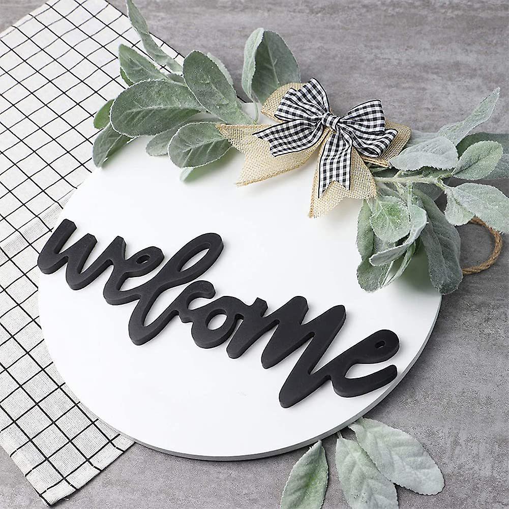 Welcome Garland Sign For Front Door Decoration, Farmhouse Door Garland ...