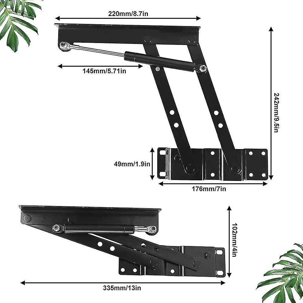 Lifting Accessory,2 Pieces Folding Lift 50kg/100lb Raise High Coffee ...