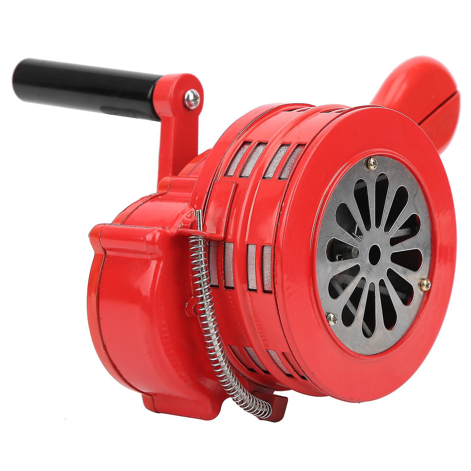 Hand Crank Siren Red Portable Manual Operated Alarm For Schools Troops ...