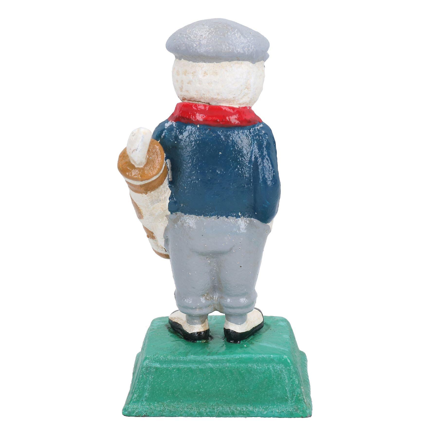 Dunlop Golf Man Figure Statue Cast Iron Golfer Mascot Ornament House ...