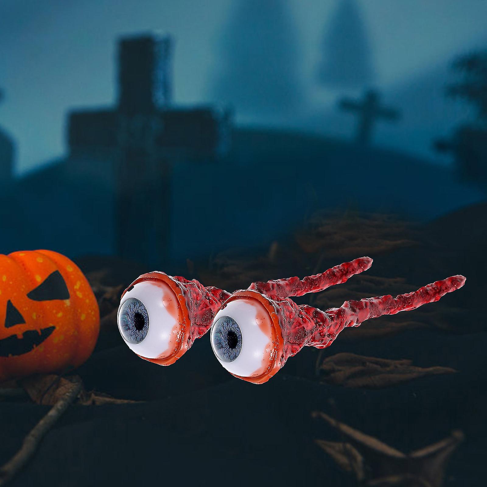 2pcs Fake Eyeballs Fake Scary Halloween Decor Horror Props Body Parts ...