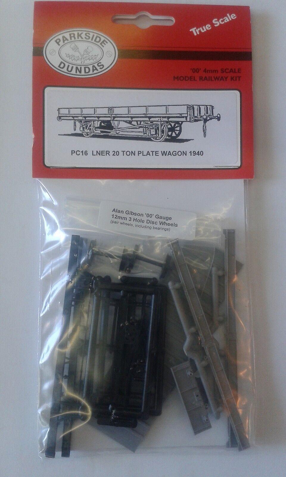 Parkside PC16 LNER 20t Plate Wagon 1940 - OO unpainted plastic kit OO ...