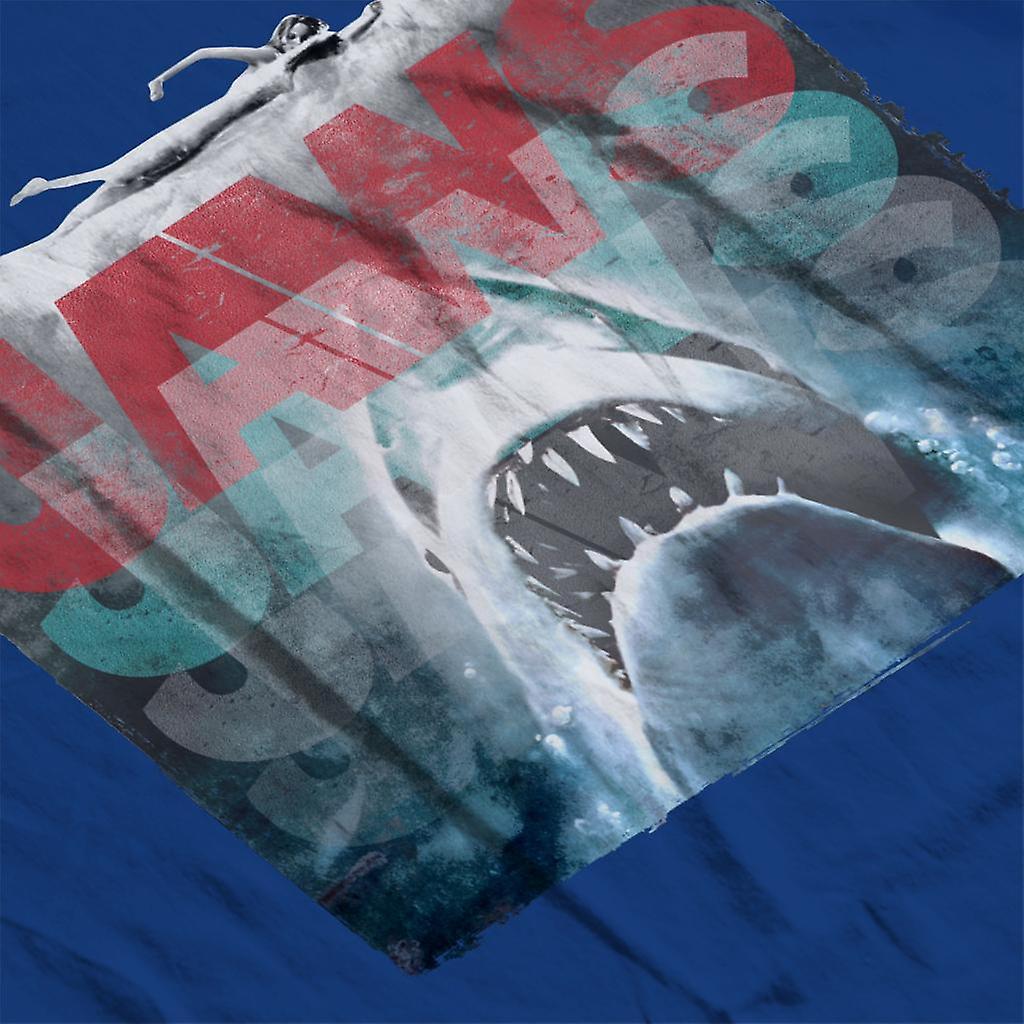 Jaws Layered Text Logo Men's Varsity Jacket | Fruugo US