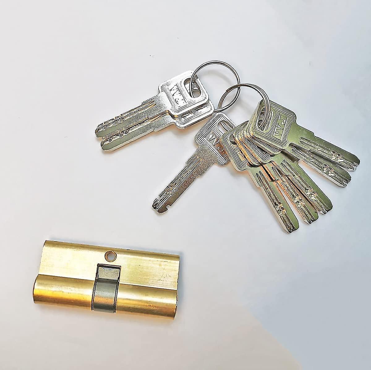 Euro Cylinder Lock 45/45 Brass Anti-Theft Door Lock Cylinder Barrel ...