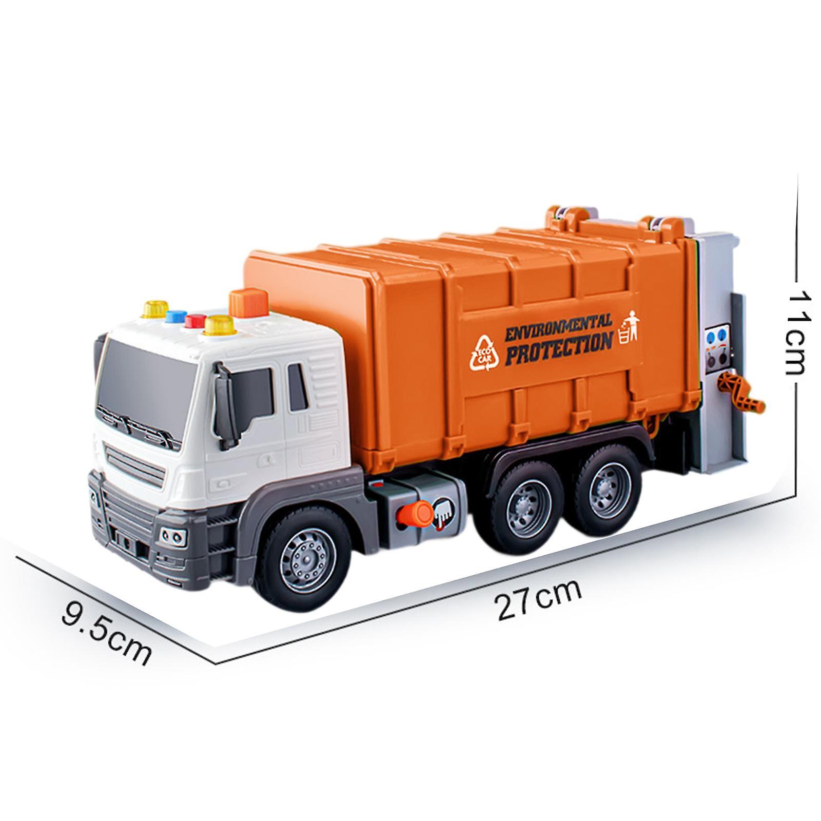 Large Garbage Truck Toy Realistic Trash Truck Toy for Age 4-7 Kids ...