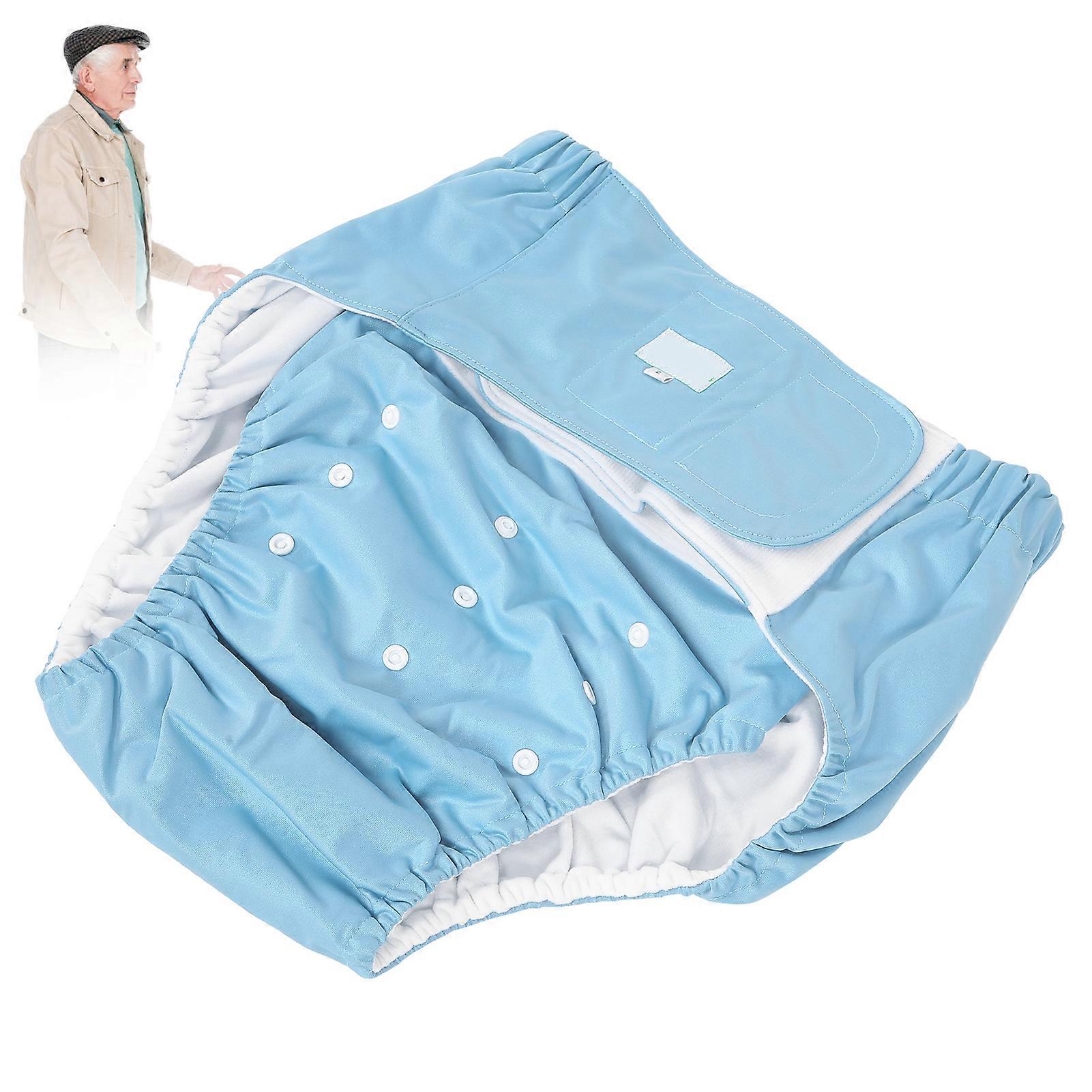 Reusable Adult Diaper for Elderly Incontinence Washable Adjustable ...