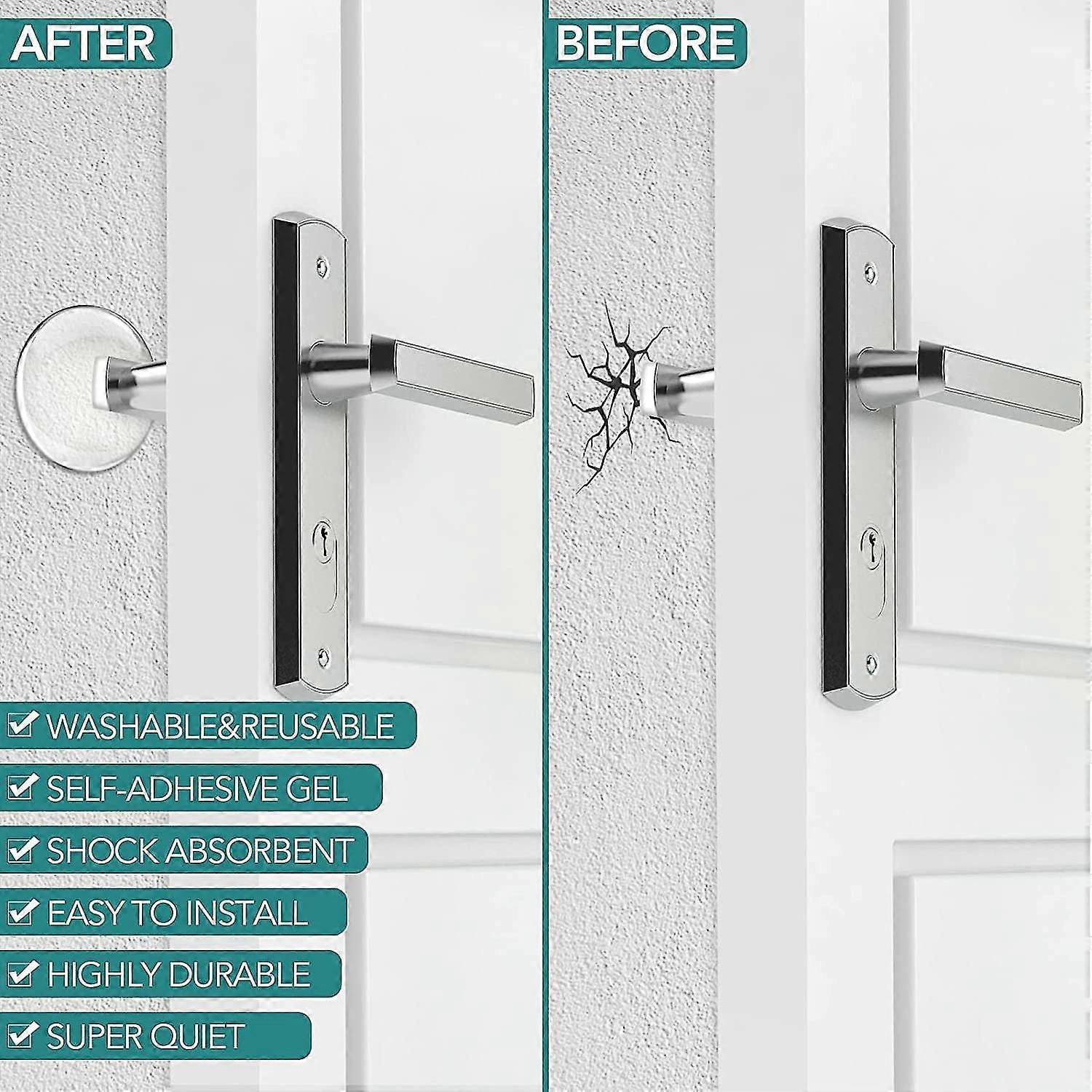 Reusable Shock Absorbing Gel, Silicone Bumper Stickers, Wall Protectors ...