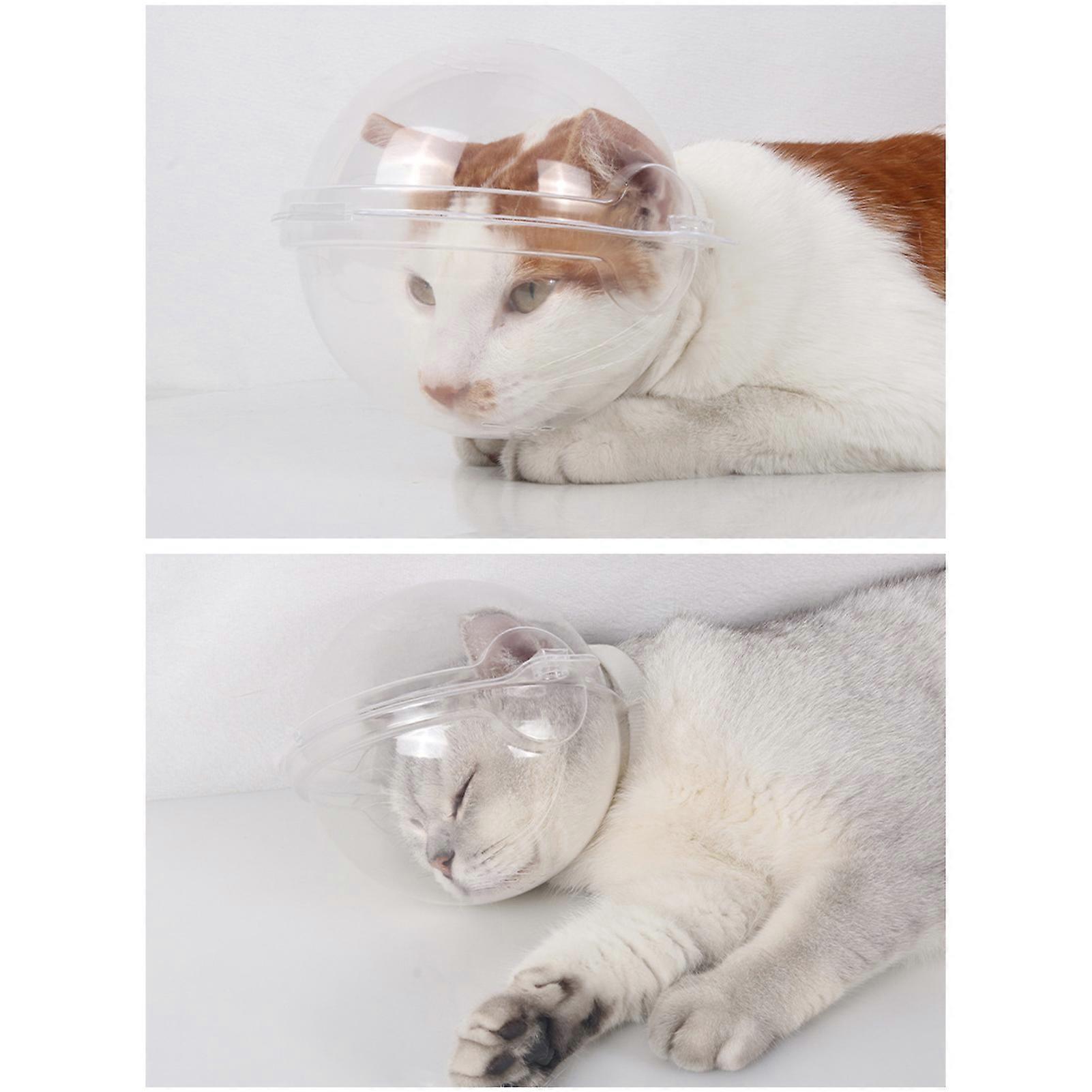 Cat Transparent Muzzle Breathable Prevent Biting Licking Adjustable Cat ...